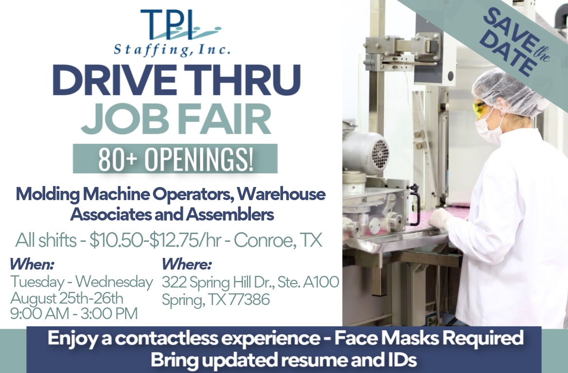 TPI Staffing Hosting Drive Thru Job Fair